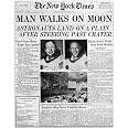 Amazon.com: Man Walks on Moon - Apollo 11 Moon Landing Newspaper Front ...