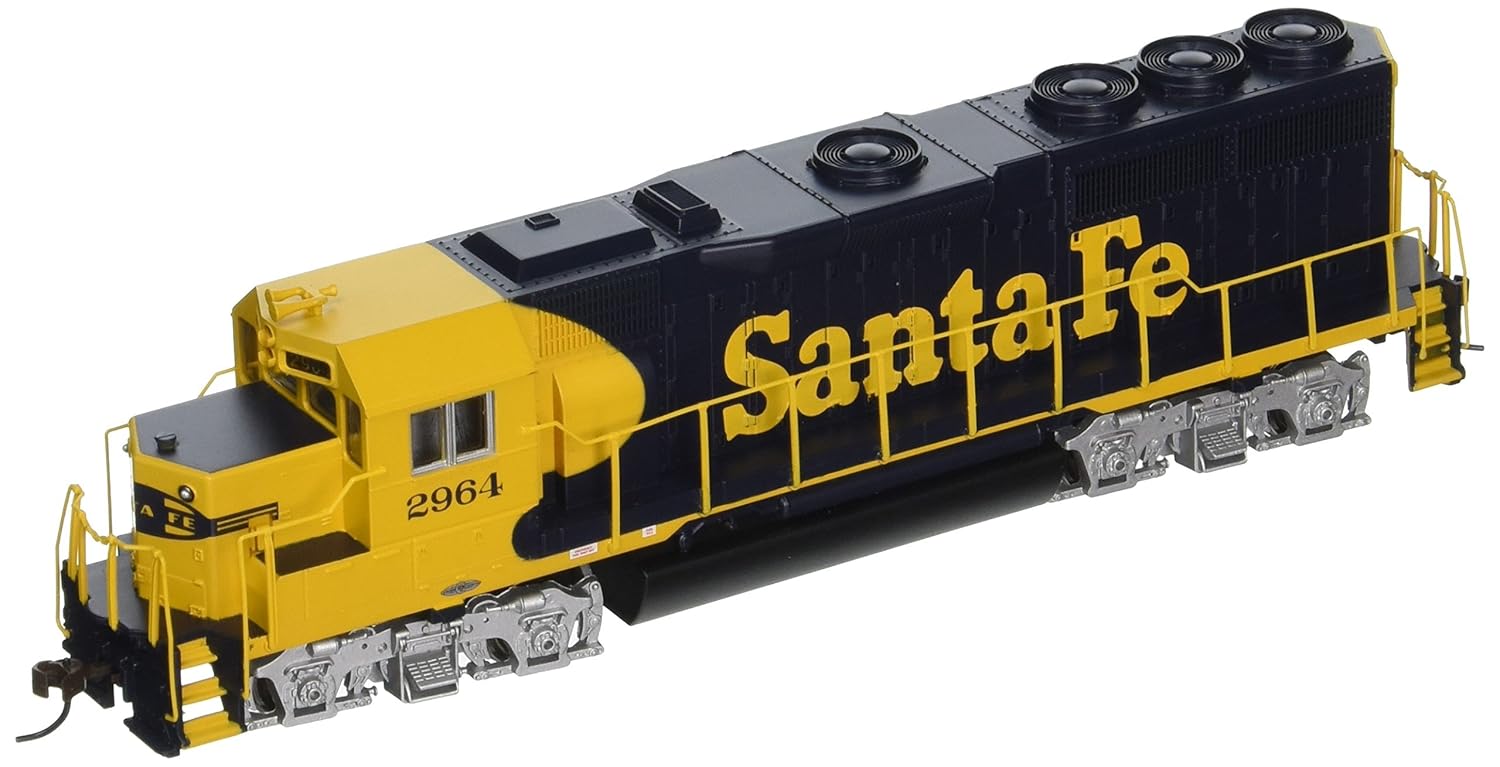 Bachmann Industries EMD GP40 DCC Santa Fe #2964 Sound Value Equipped Locomotive (HO Scale), Blue ...