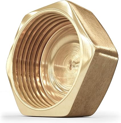 Pipe Cap Lid 1" Female Brass Pipe Cap NPT 1 inch Female: Amazon.co.uk ...