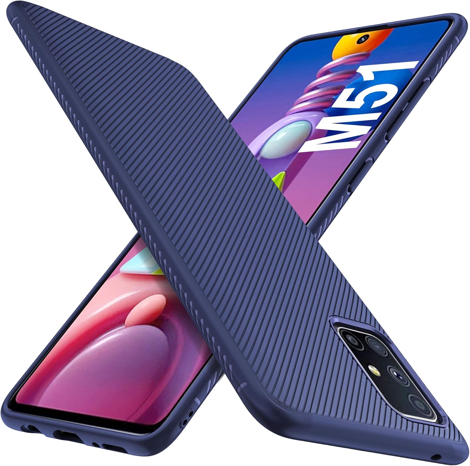 iBetter for Samsung Galaxy M51 Case, Premium Flexible Thin Cover Shock ...