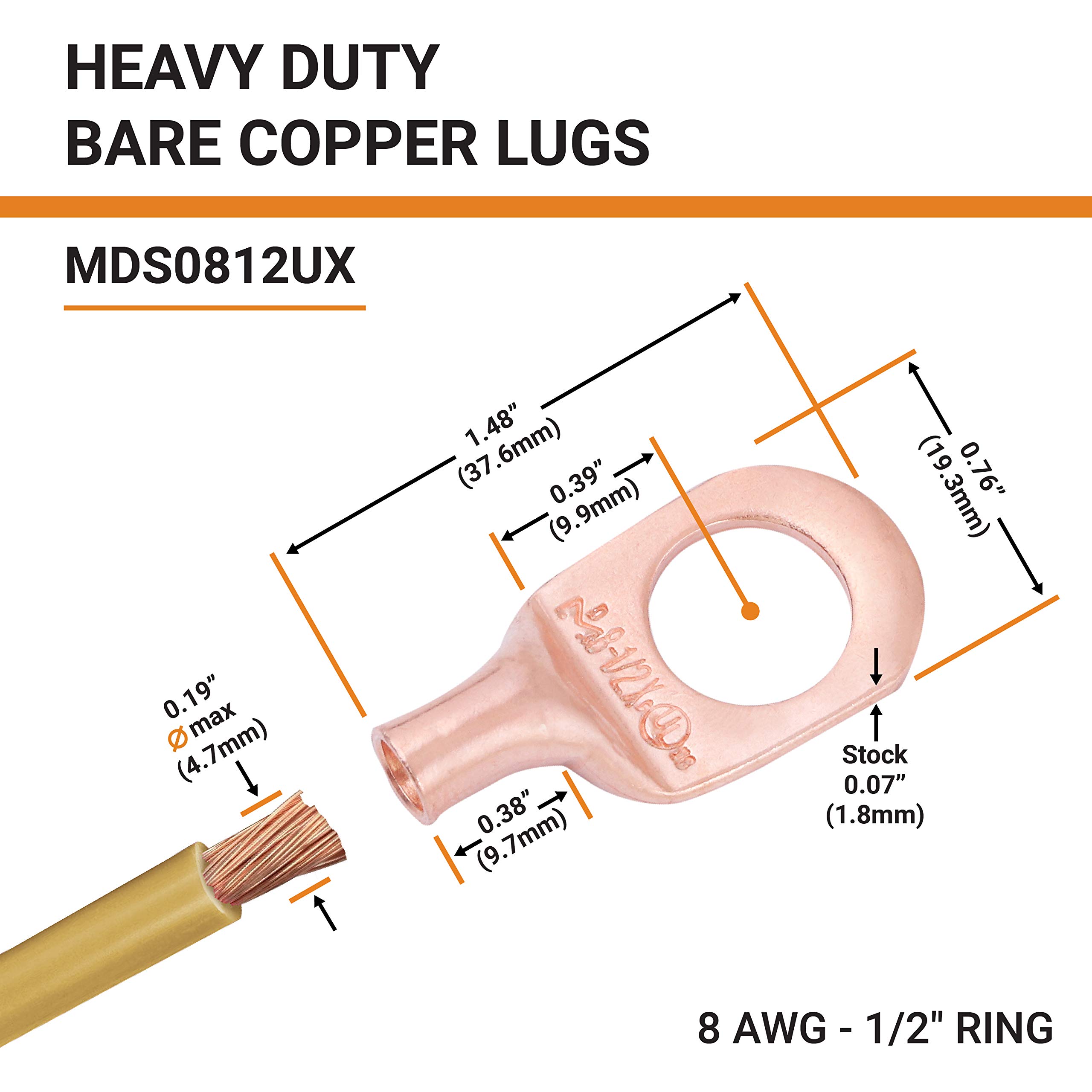 Mua SELTERM UL Listed Heavy Duty Wire Lugs Battery Cable Ends Bare mua-selterm-ul-listed-heavy-duty-wire-lugs-battery-cable-ends-bare