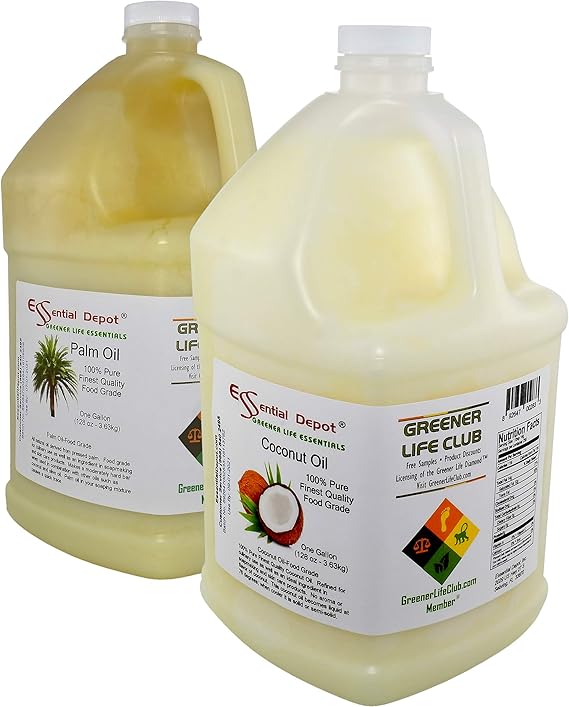 Amazon.com: 1 Gallon Coconut Oil + 1 Gallon RSPO Sustainable Not ...