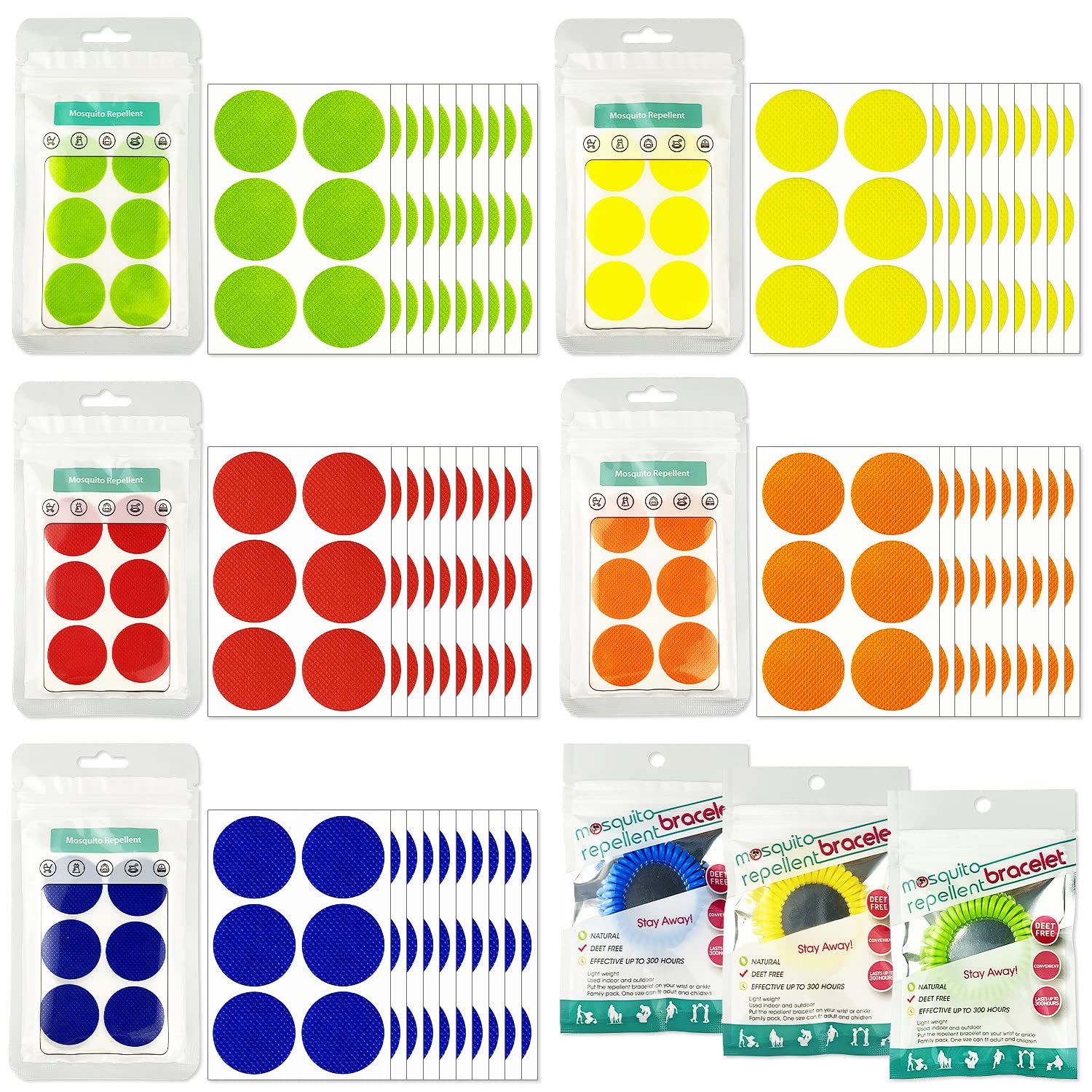 Mua Mosquito Repellent Stickers 300 Pcs, DEET Free Mosquito Patches ...