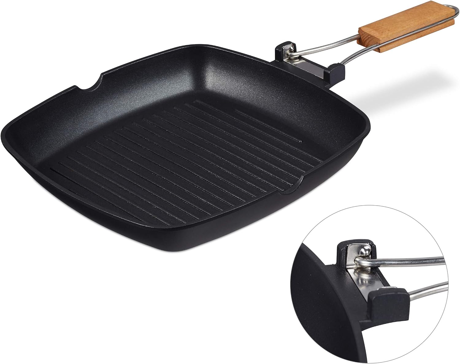 Grillpfanne Mit Abnehmbaren Griff