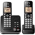 Amazon.com: Panasonic KX-TGC362B Dect 6.0 2 Handset Landline Telephone (Renewed) : Office Products