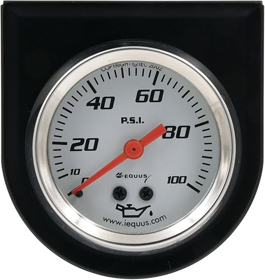 Equus 5244 2" Mechanical Oil Pressure Gauge, White, Gauges - Amazon Canada