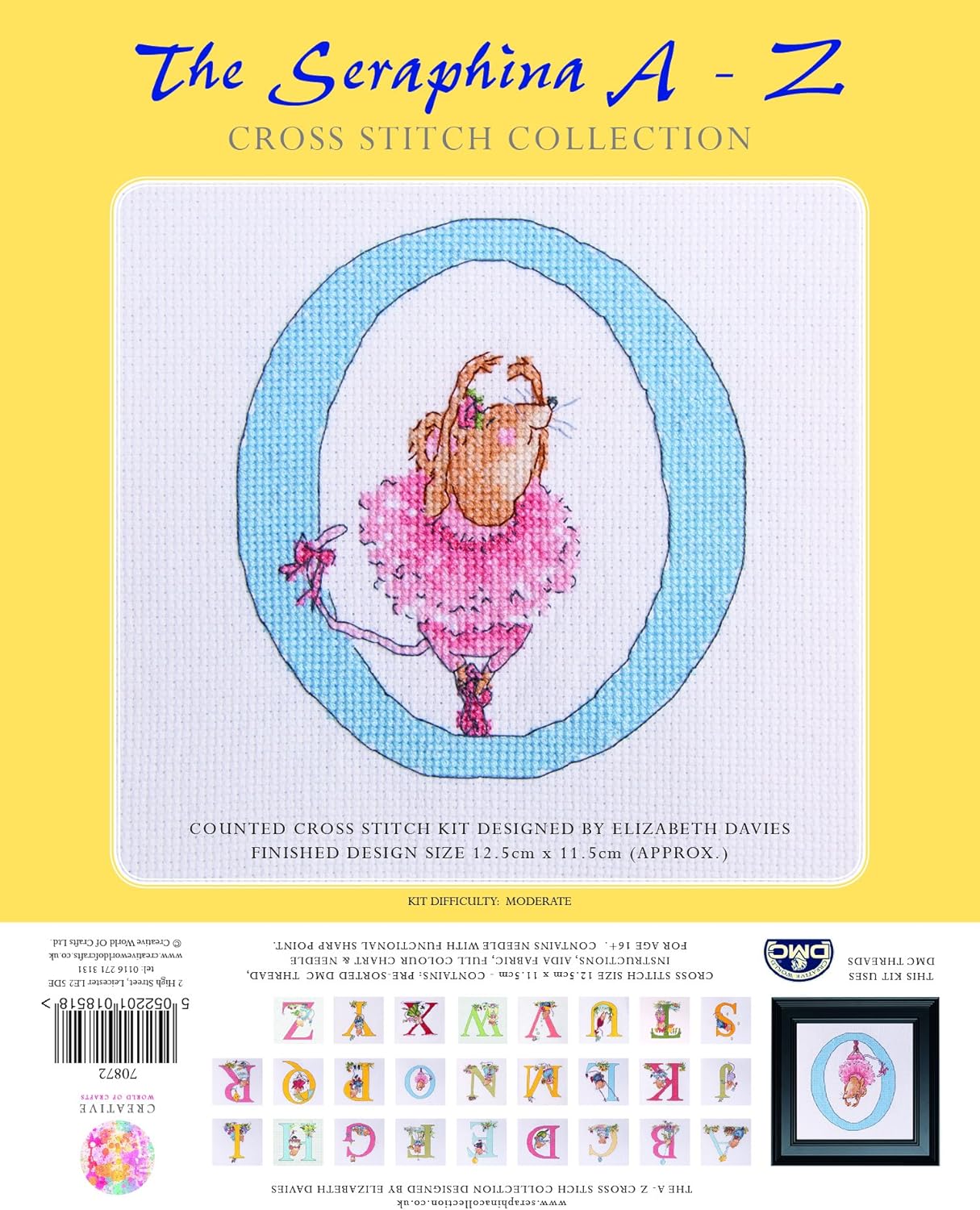 The Seraphina Collection Alphabet “O” Counted Cross Stitch Kit – BigaMart