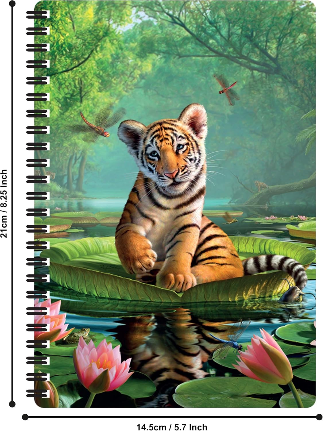3D LiveLife A5 Notebook – Tiger Lily from Deluxebase. 80 Page ...