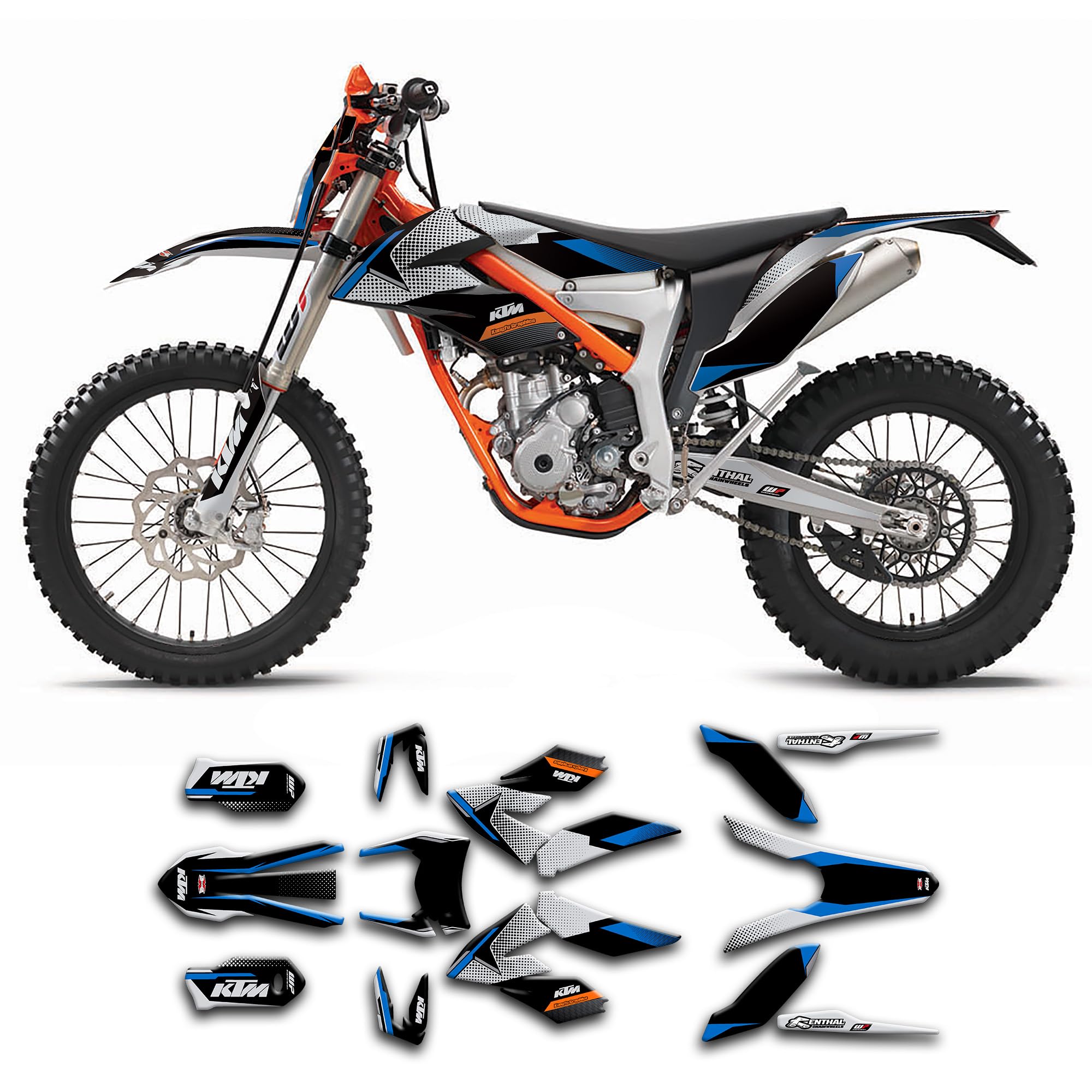 Mua KUNGFU GRAPHICS Custom Decal Full Kit Vinyl Sticker for KTM KTM ...