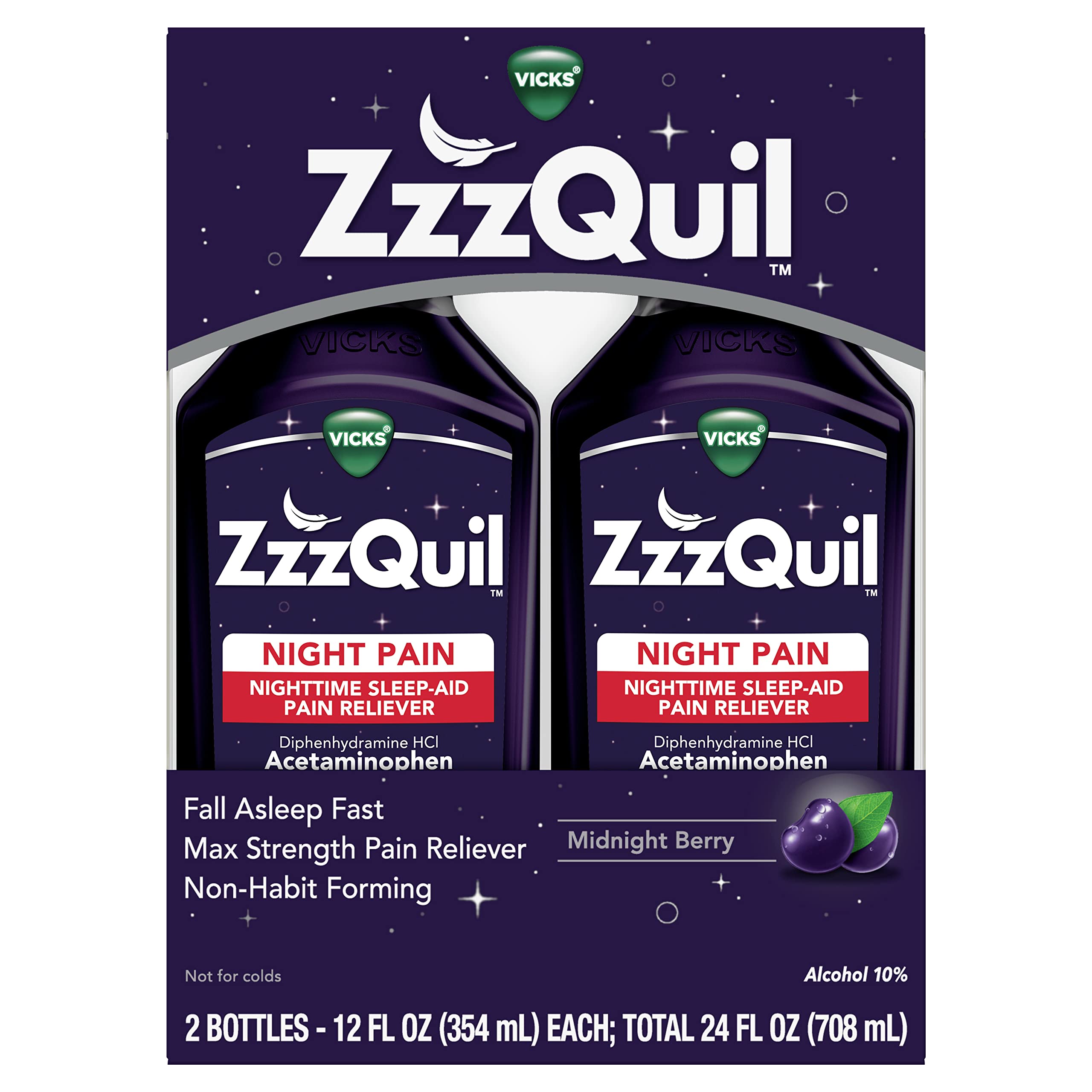 Mua ZzzQuil Vicks Night Pain Liquid, Nighttime Sleep-Aid Pain Reliever ...