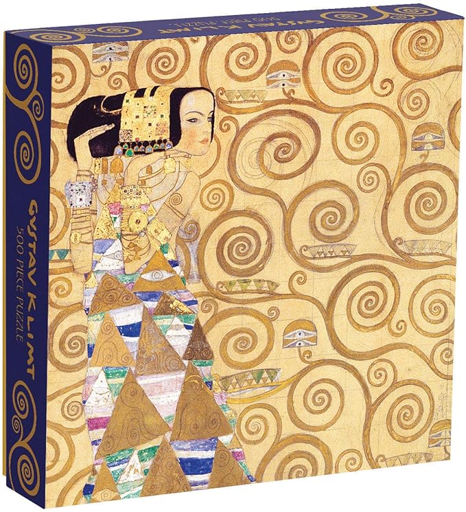 Amazon.com: Galison Gustav Klimt Expectation Puzzle, 500 Pieces, 20” x ...