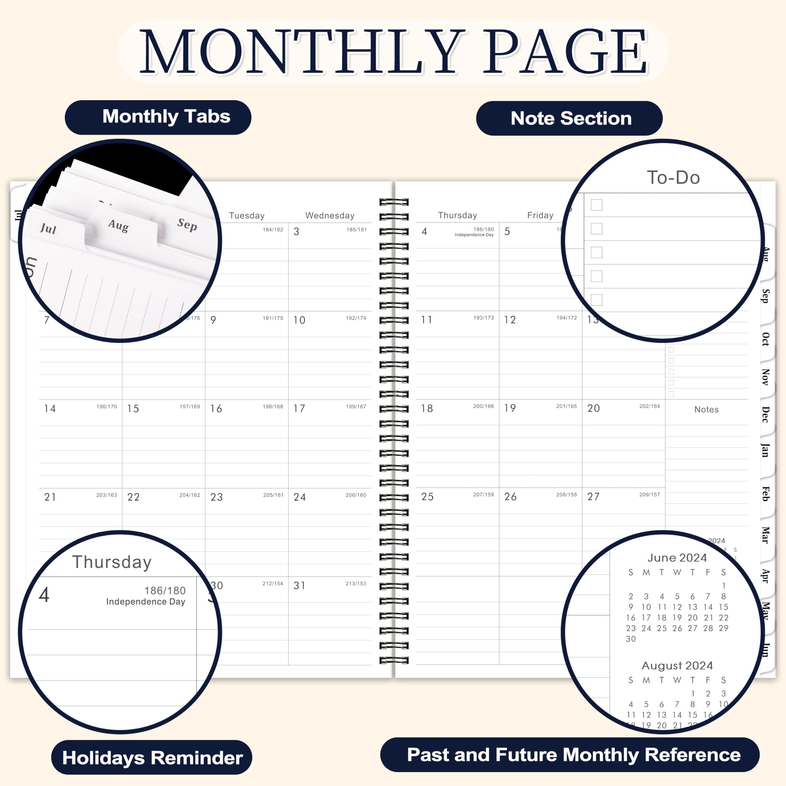 Mua 2024-2025 Planner - Weekly and Monthly Planner 2024-2025, 9” × 11 ...