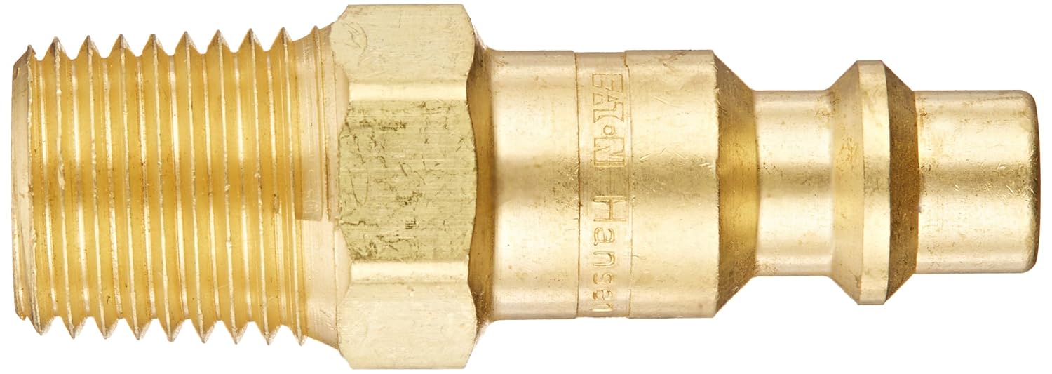 1/4 Body Size x 1/4 NPT Male Eaton Hansen B10 Brass 1000/400/500 Series ...