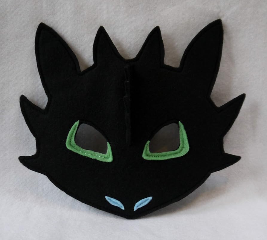 Toothless mask black how to train your dragon costume mask, stocking ...