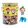 Pix Brix Pixel Art Puzzle Bricks Bucket – 1,500 Piece Pixel Art Kit with 10 Colors, Medium ...