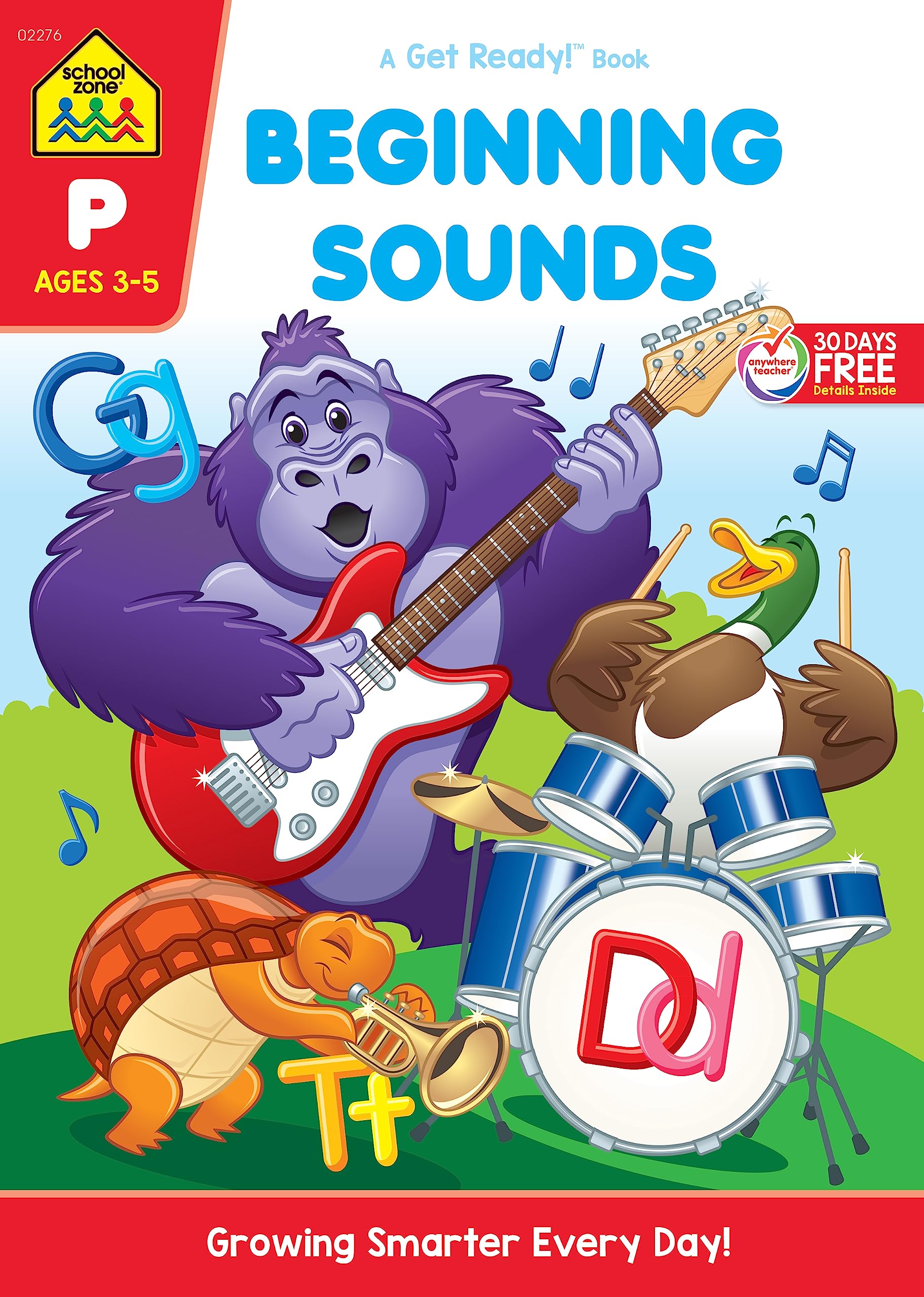 Mua School Zone Beginning Sounds Workbook: 64 Pages, Preschool ...