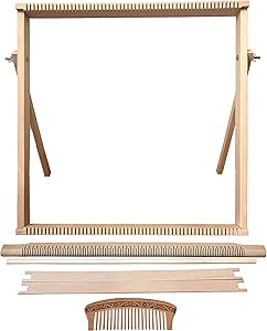 Amazon.com: Weaving Loom Kit Large (50 cm x 50 cm) with Stand, Wooden ...