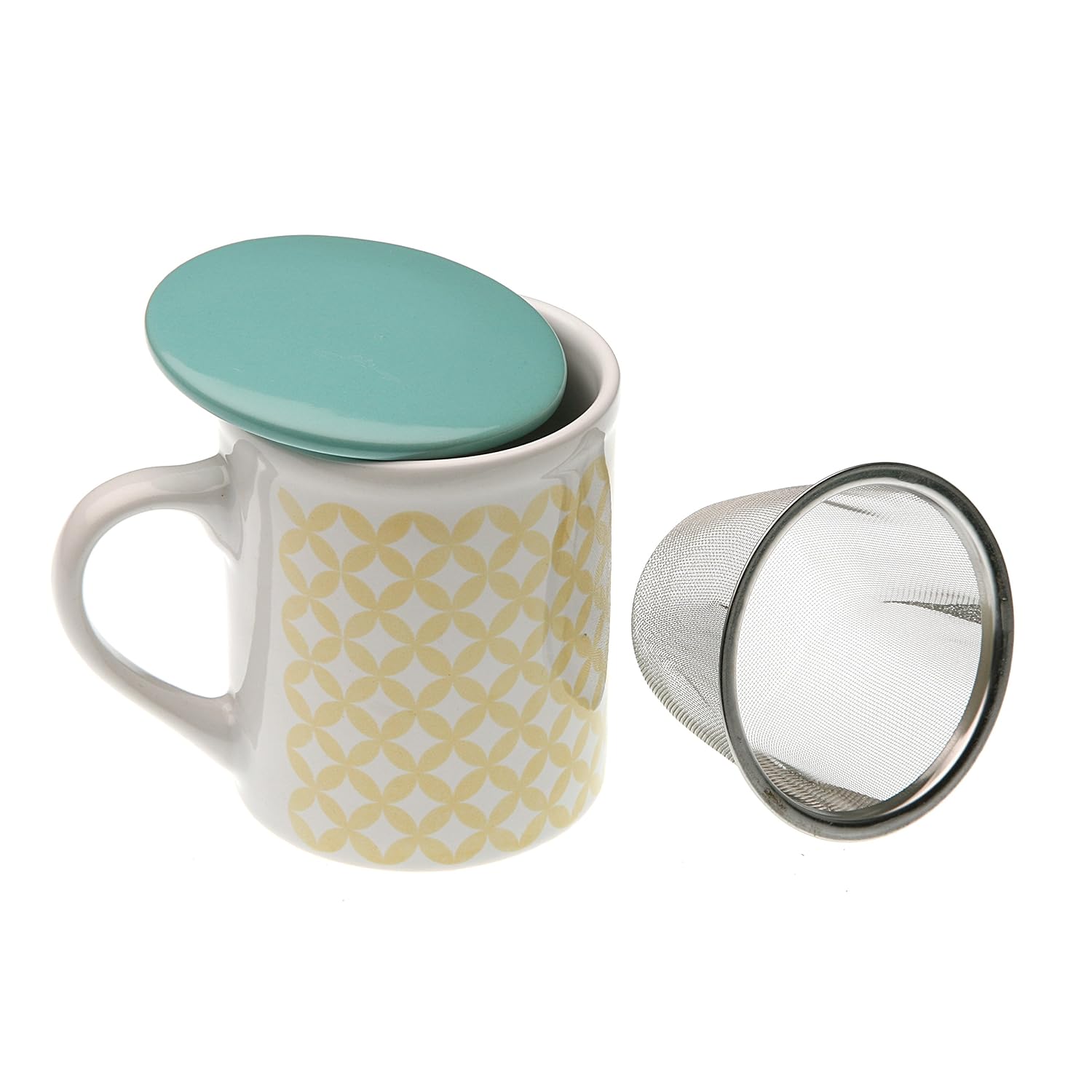 Versa 10680011 Taza Infusion Amarilla, 10x8,5x11cm, Gres, Té, Mug, Café ...