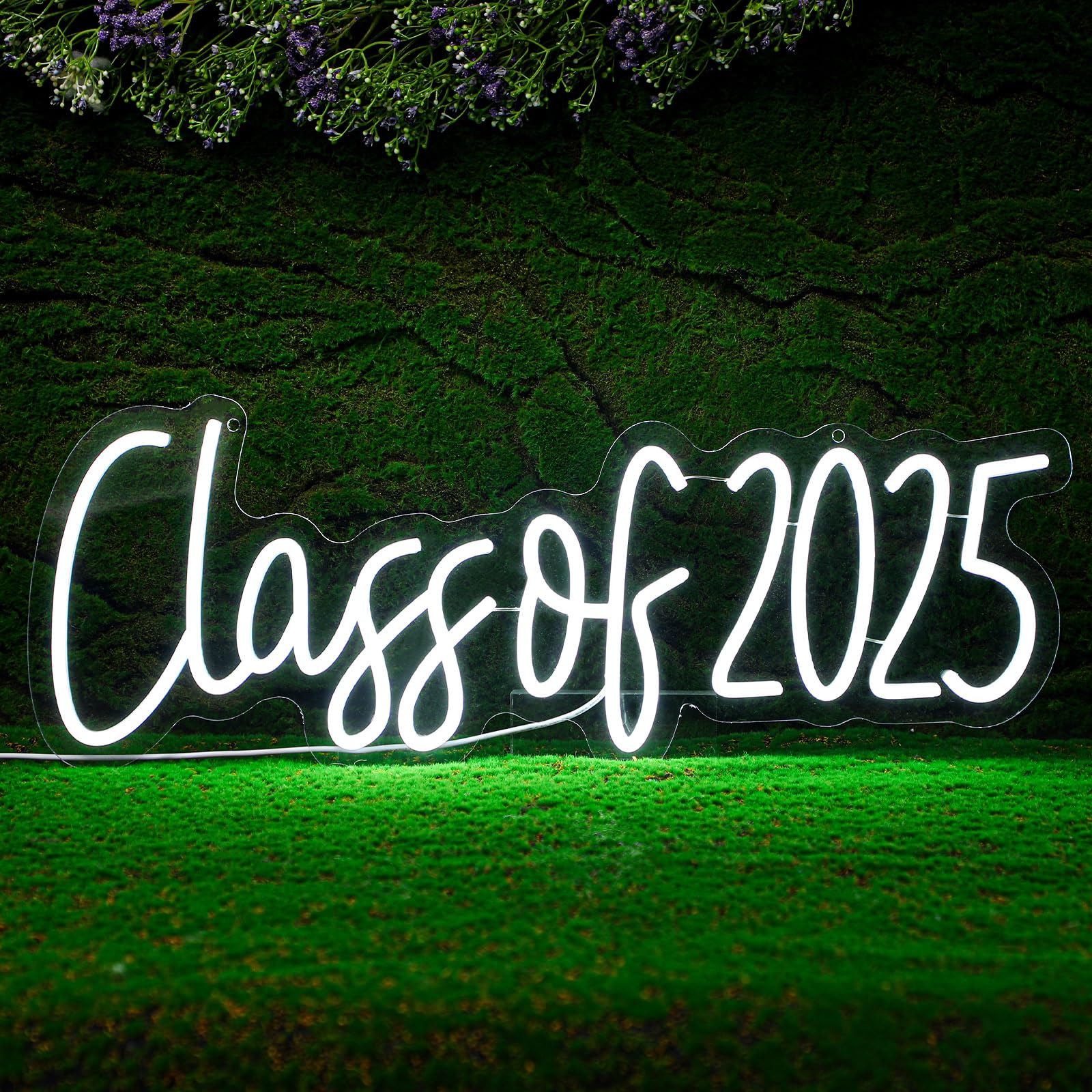 Glooglitter Large Congrats Grad Neon Sign Class of 2025 Sign Decor ...