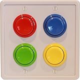 Amazon.com: Arcade Light Switch Plate Cover, Single Switch (Black/Red ...