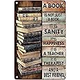Amazon.com: Reading Is Friend: A Book Is Sanity and Happiness - Metal ...