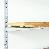 Amazon.com: Titan 6 Shelf Lumber Storage Rack Steel Wall-Mounted Indoor ...