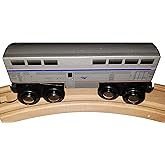 Amazon.com: Amtrak Acela Wooden Train 5 Car Set 3 inch Long Cars ...