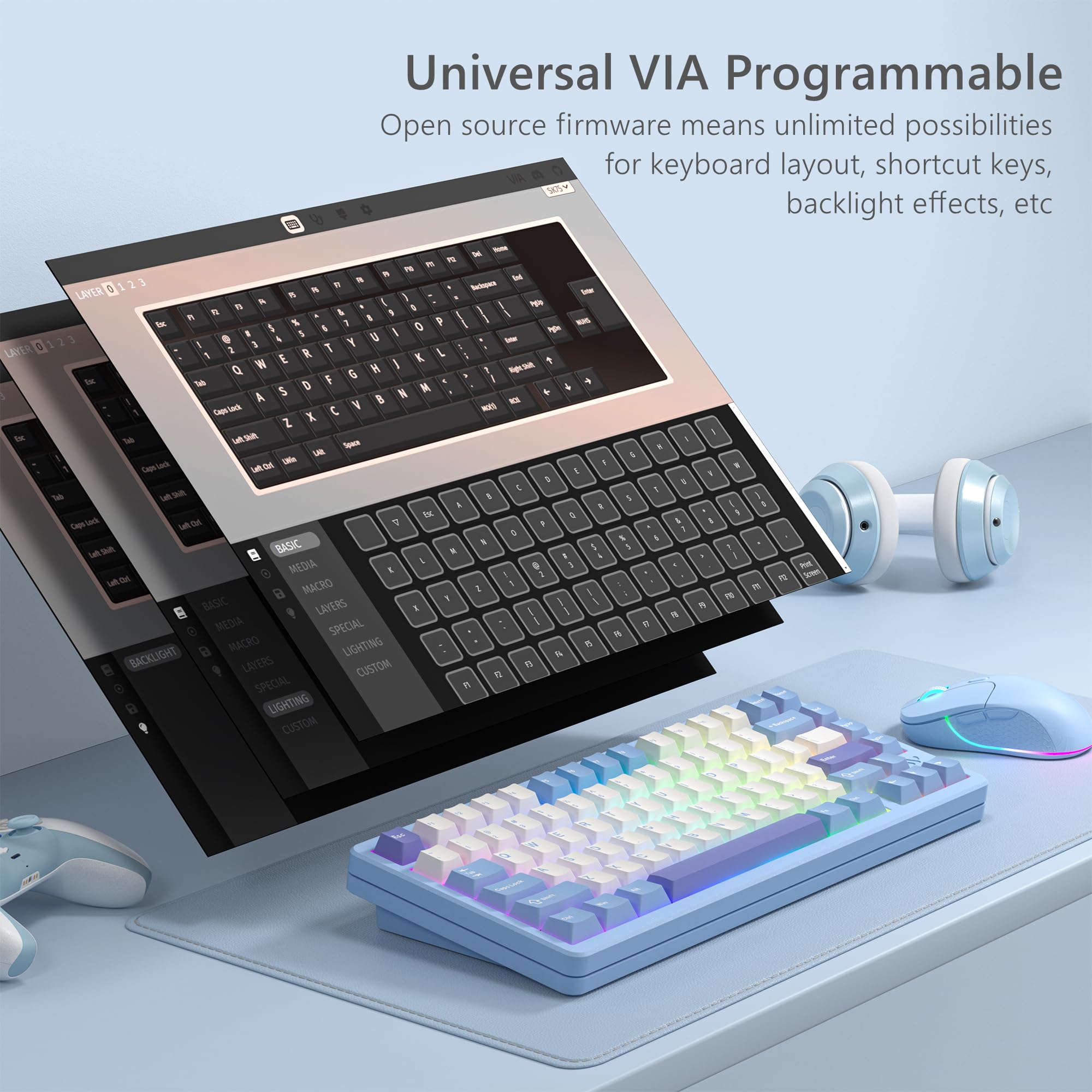 Mua Womier SK75 75% Keyboard with Full Aluminum Wireless Mechanical ...