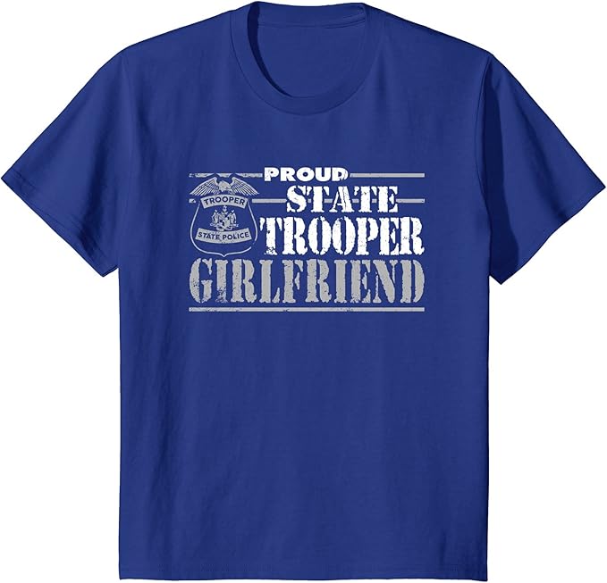 Amazon.com: Illinois State Police T Shirt State Police Girlfriend Gift ...