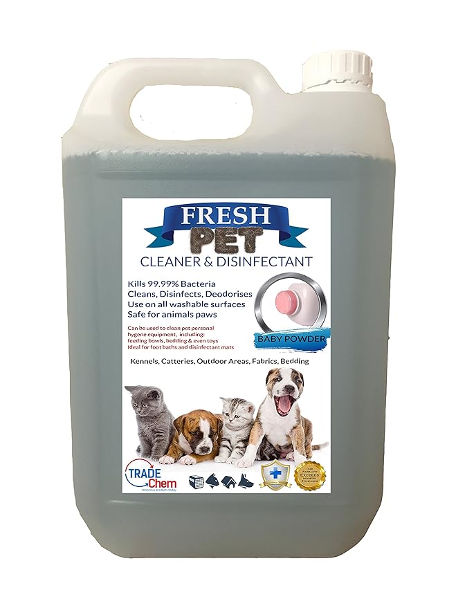 FRESH PET Baby Powder Fragrance Cleaner and Disinfectant 5 Litre, One ...