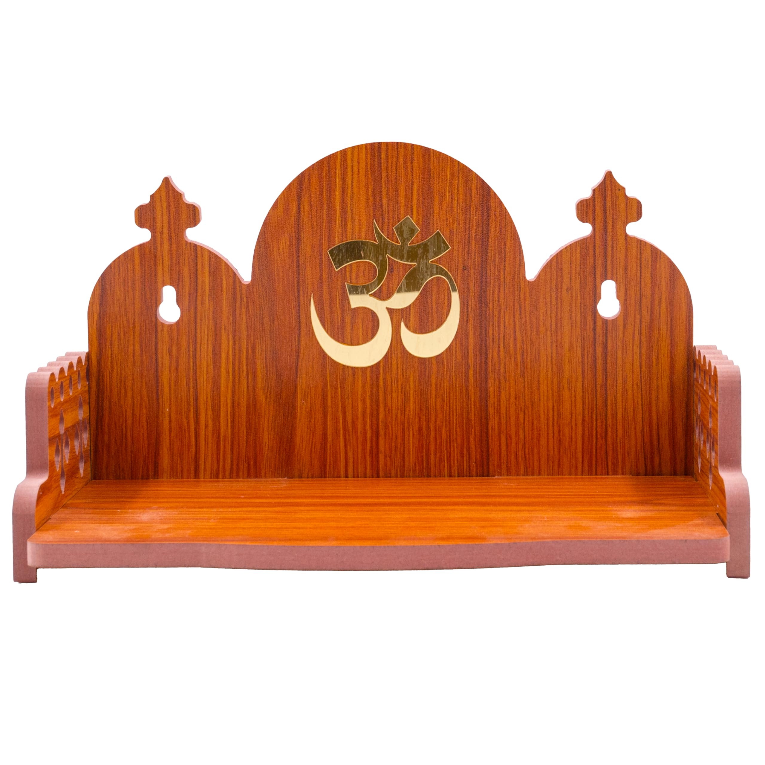 Wooden Wall Mounted Hanging Table top Temple Pooja Mandir God Stand ...