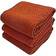 Amazon.com: Maroon Rust Cinnamon Kitchen Hand Dish Towels: Oversized 28 ...