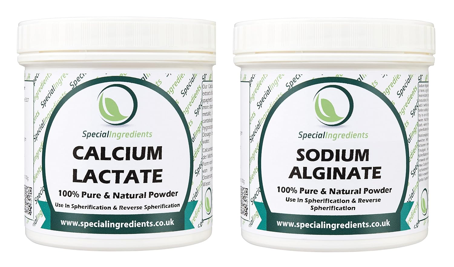 CALCIUMLACTAT 50g UND NATRIUMALGINAT 50g - MOLEKULARE ZUTAT FÜR DIE ...