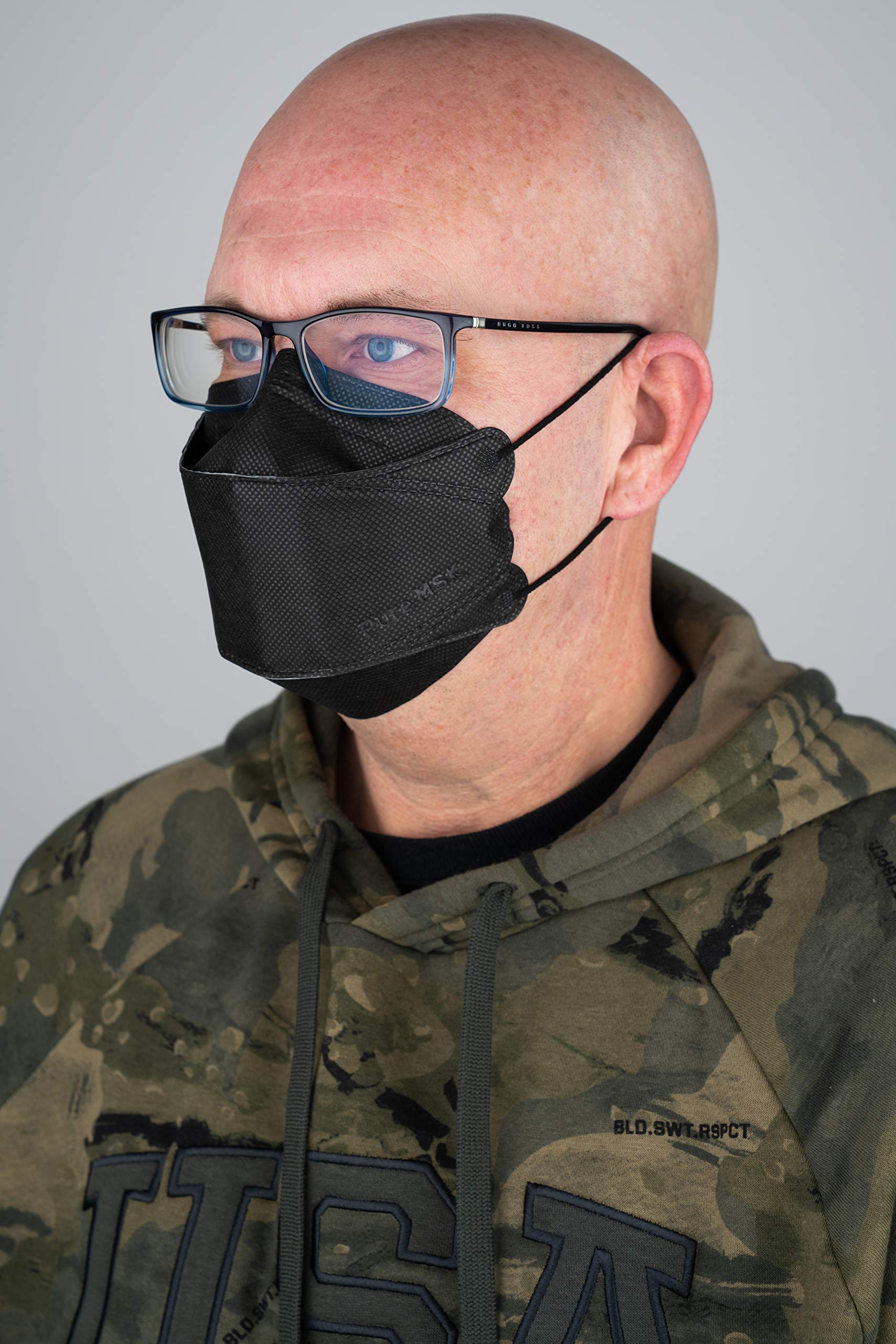 Mua PURE-MSK Trifold Disposable Mask - Made in the USA - Light Weight ...