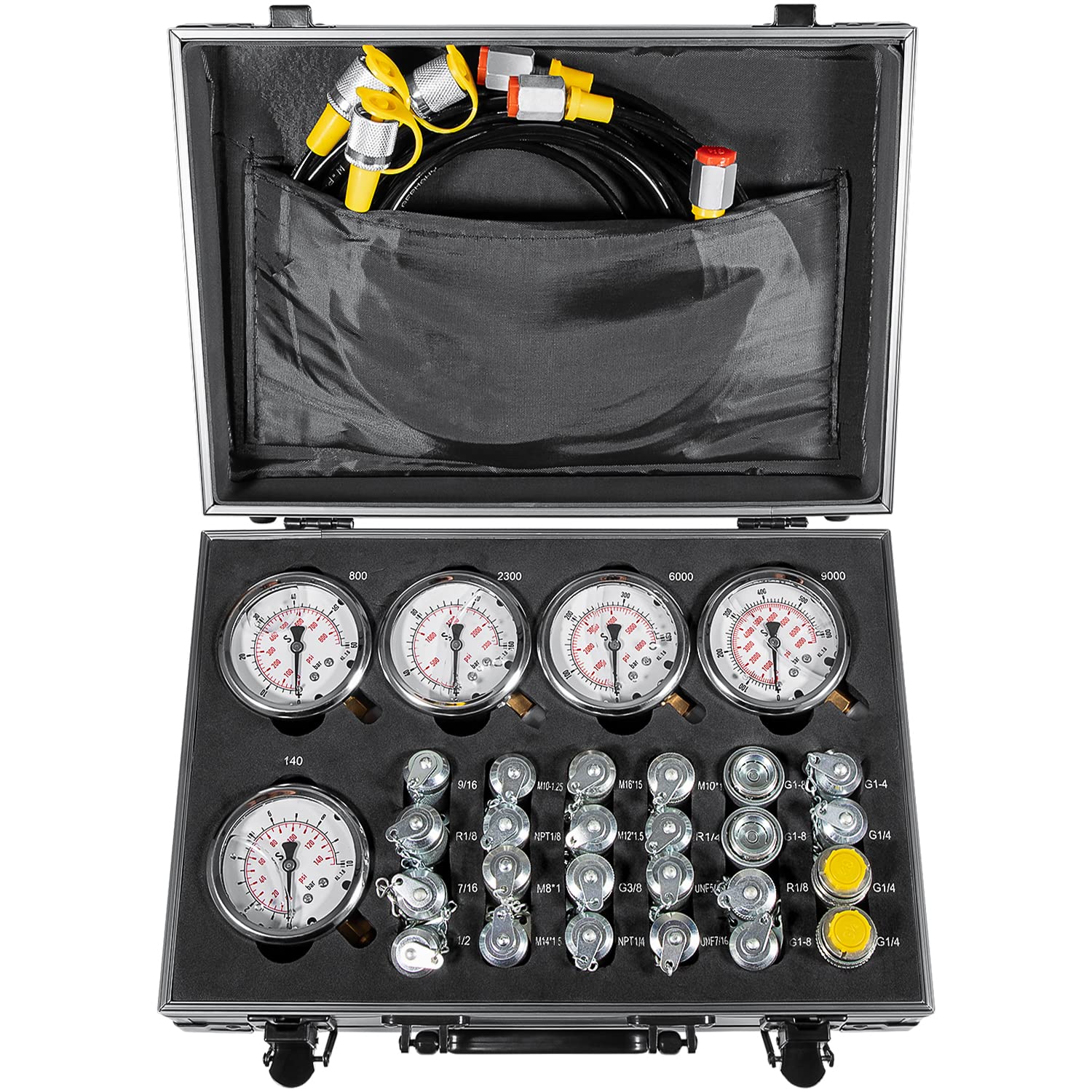 Mua 60P Hydraulic Pressure Test Kit Hydraulic Pressure Gauge Kit for ...