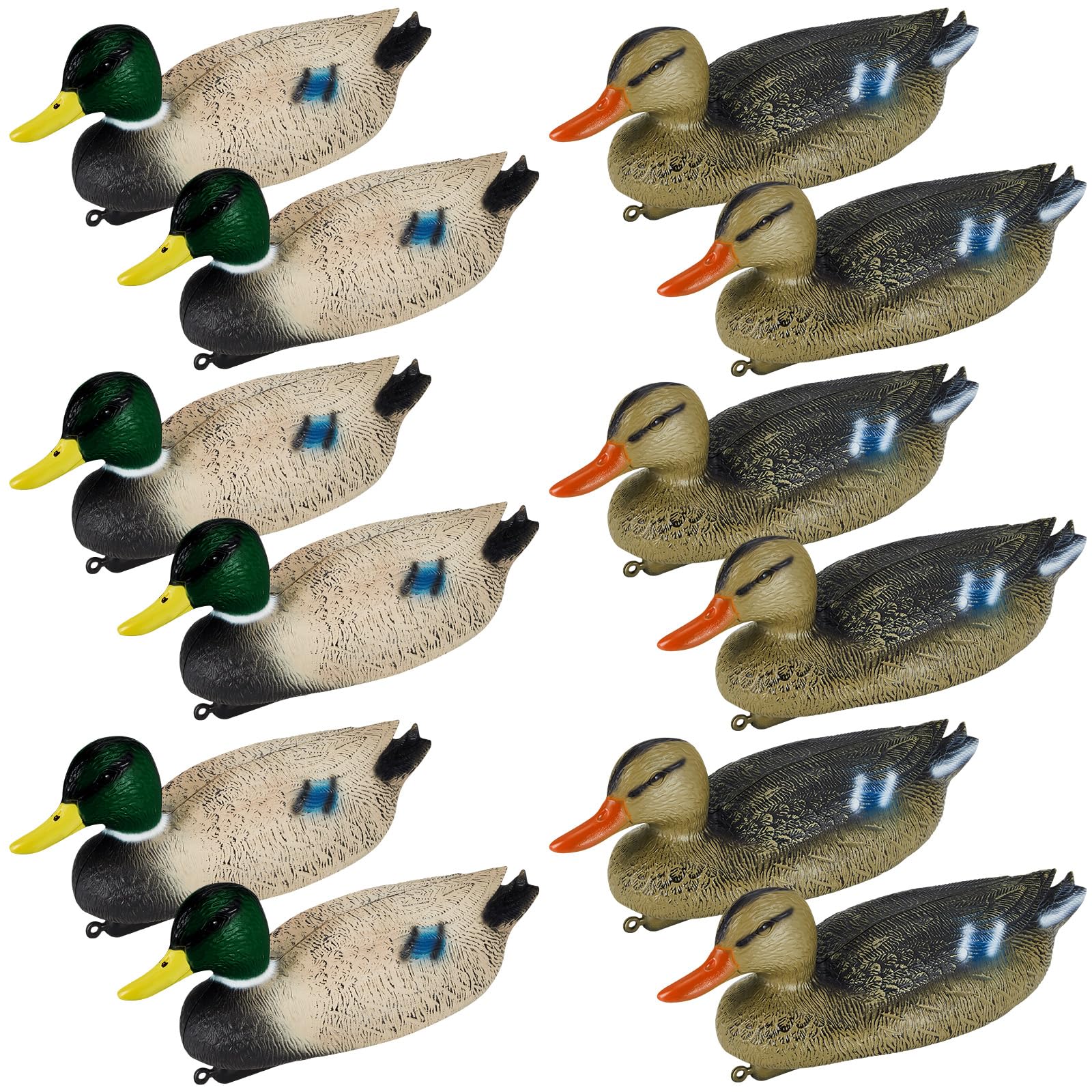Syhood Duck Decoy Realistic Plastic Duck Hunting Decoy Plastic Mallard ...