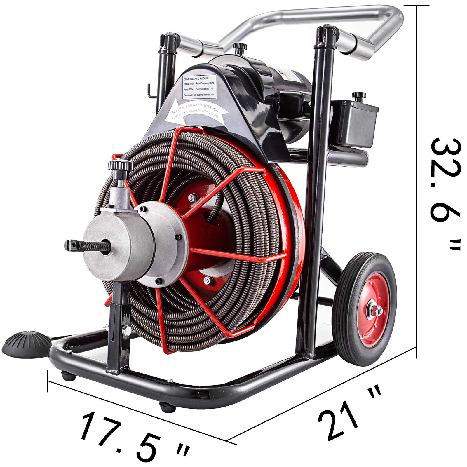 Mua Mophorn 100 Ft x 1/2Inch Drain Cleaner Machine fit 2 Inch (50mm) to ...
