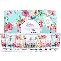 Hand Cream Gift Set - 6pc Hand Lotion Set for Rough Dry Hands, Shea ...