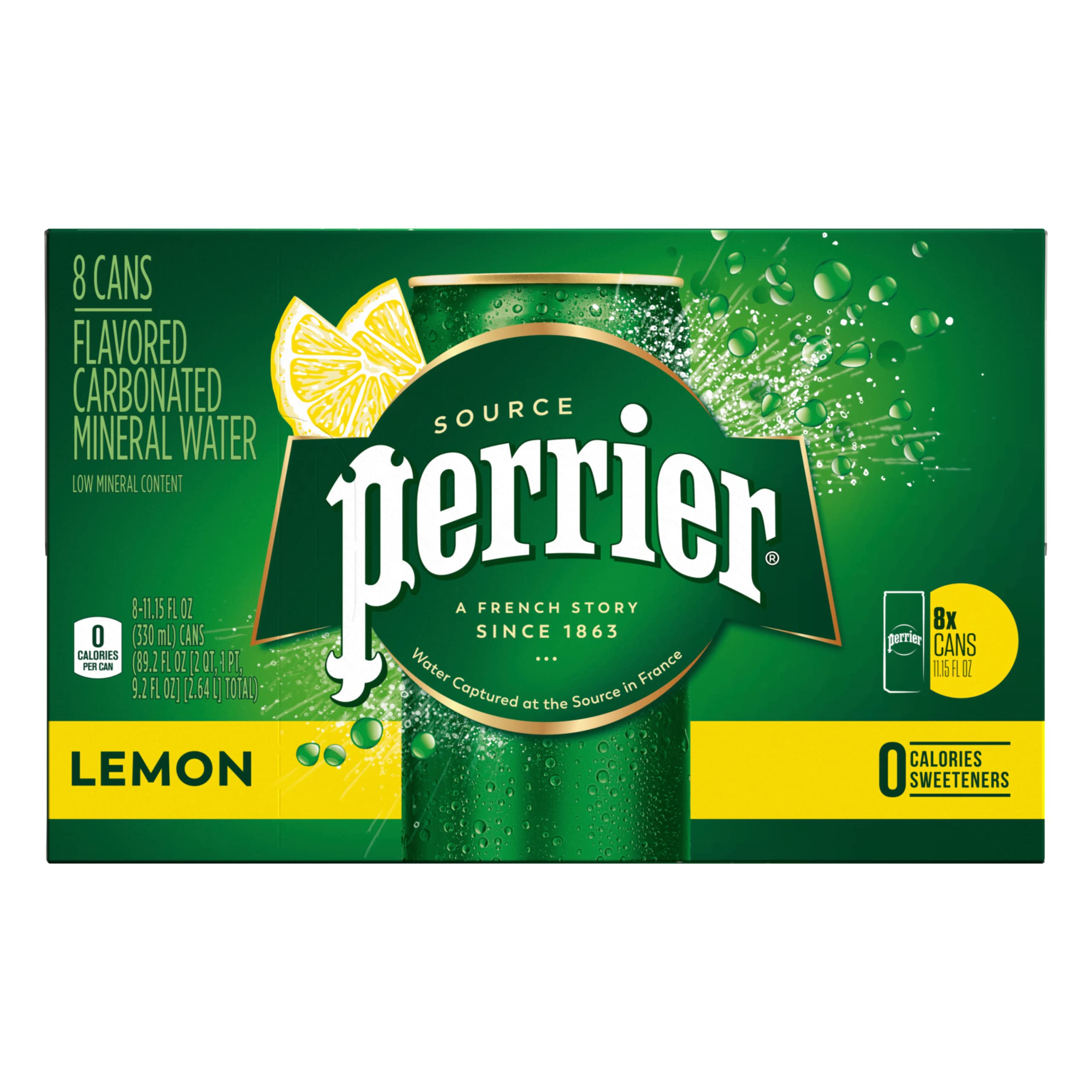 Mua Perrier Lemon Flavored Sparkling Water, 11.15 Fl Oz Cans (24 Count ...