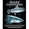 Amazon.com: Shark Coloring Book: A Coloring Book for Adults Containing ...