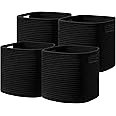 Amazon.com - UBBCARE Set of 4 Storage Basket-13 X 13 X 13 in, Cotton ...