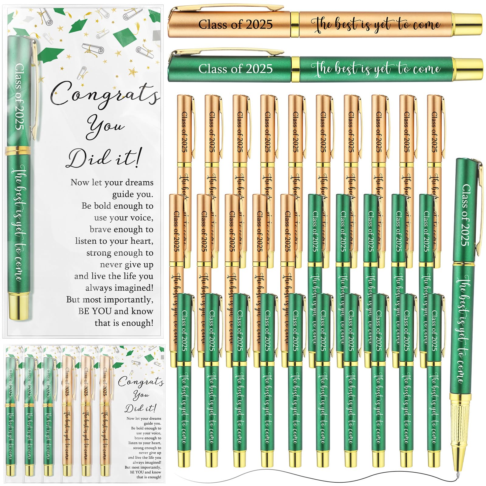 Sinload 30 Set Bulk Graduation Party Favors Graduation Pens Class of ...