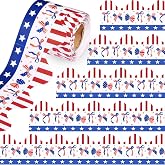 Amazon.com: Whaline 32.8ft Patriotic Bulletin Board Borders Red Blue ...