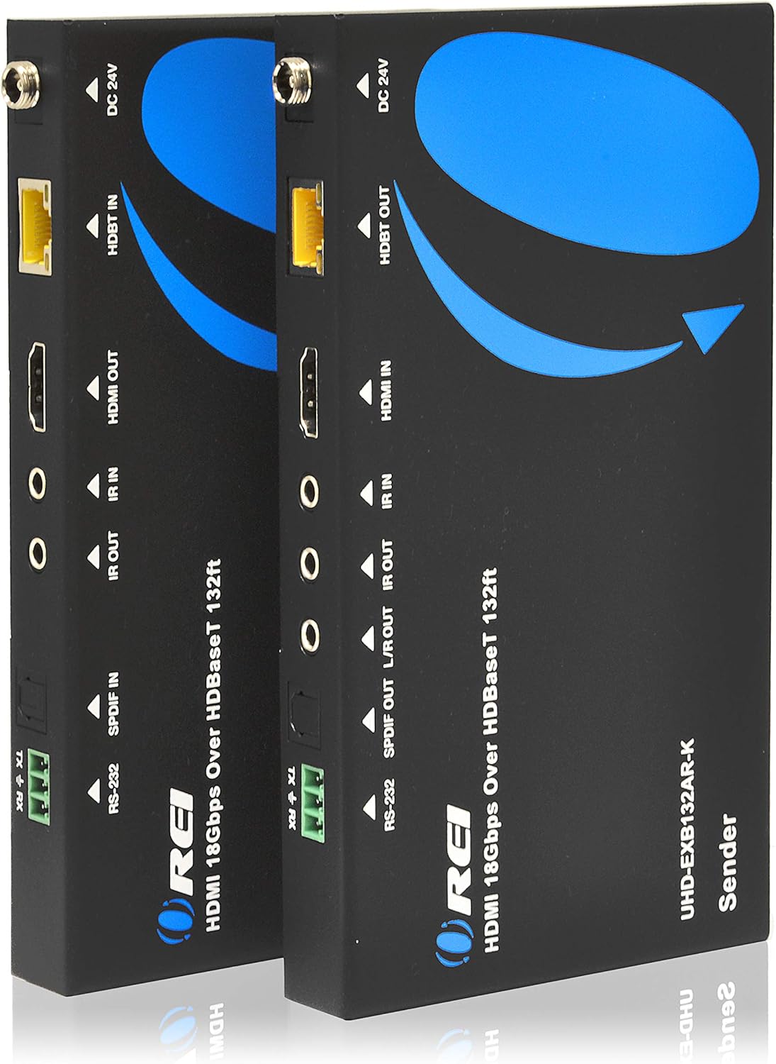 4K HDMI Extender Balun by OREI - HDBaseT UltraHD 4K @ 60Hz 4:4:4 Over Single CAT5e/6/7 Cable ...