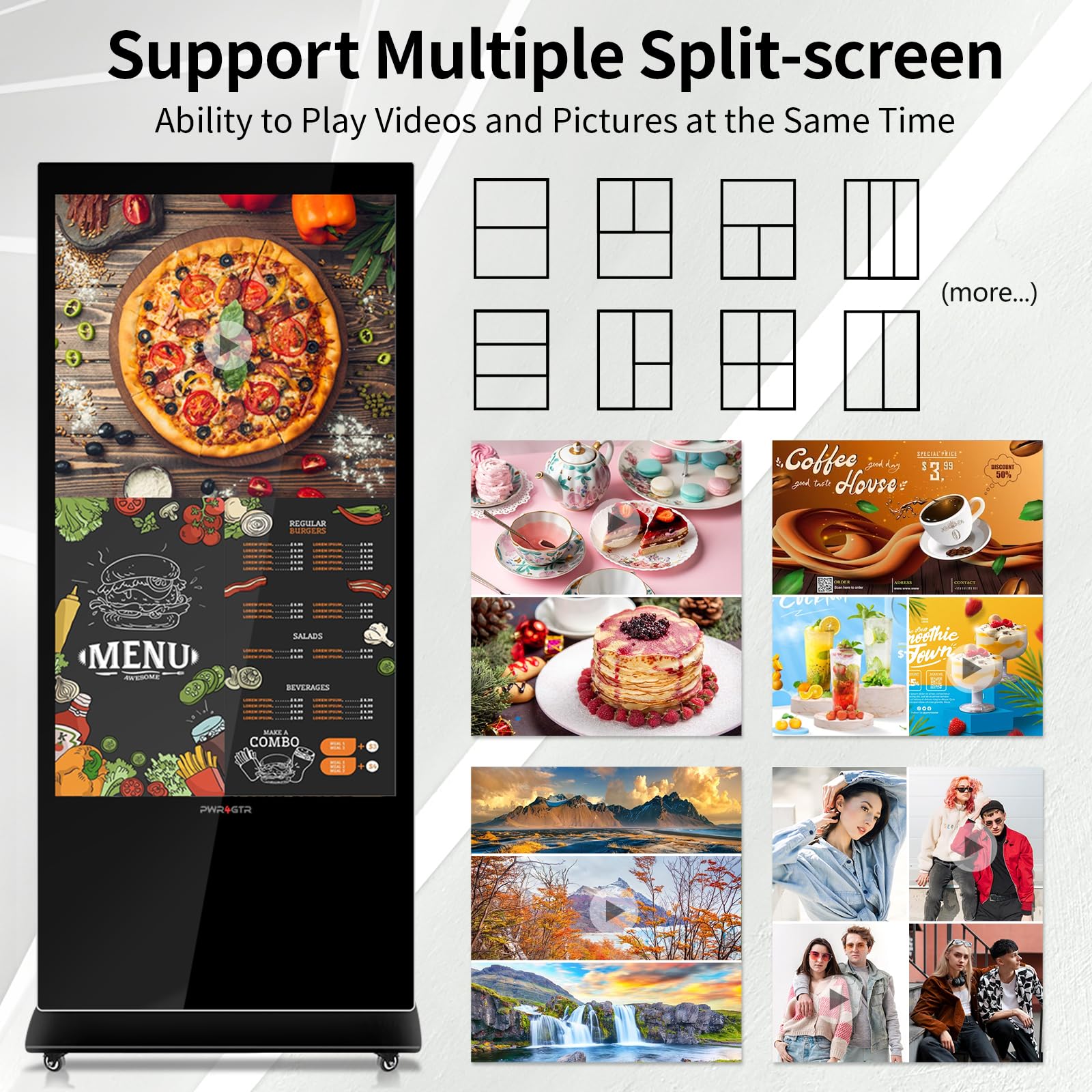 Mua 65 Inch Digital Signage Display, 4K UHD G+G Capacitive Touch Panel ...