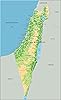 Israel Physical Map Poster 24"x40" [Laminated] World Maps in Saudi ...