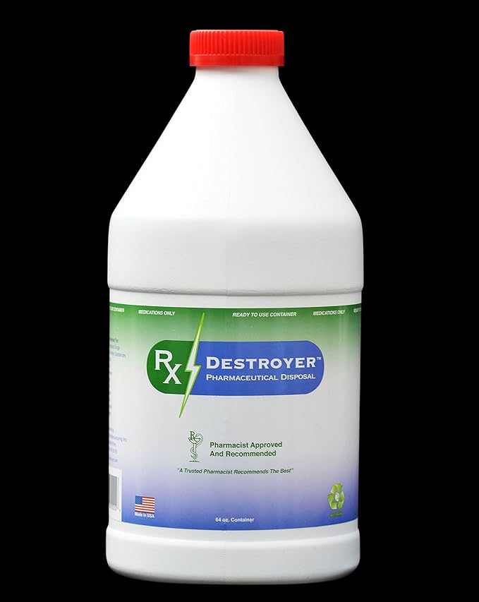 Amazon.com: Rx Destroyer Pharmaceutical Disposal System, 64 oz. Bottle ...