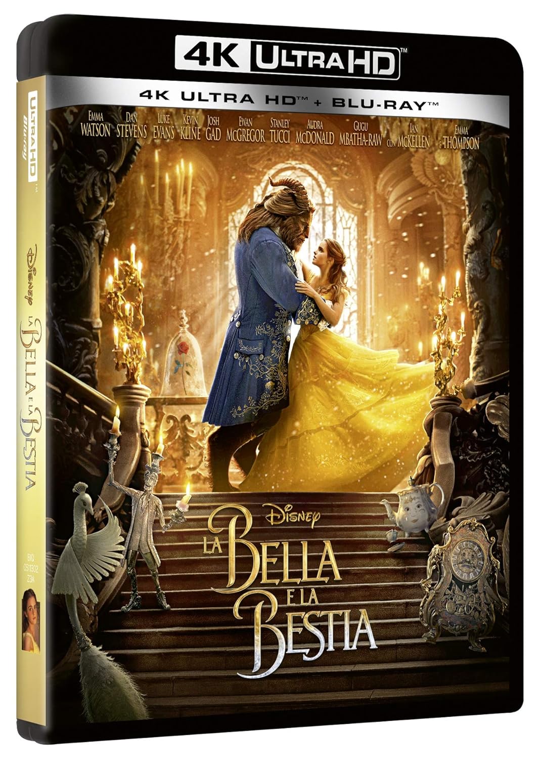 La Bella E La Bestia - Live Action Blu-Ray 4K Ultra HD+Blu-Ray Italia ...