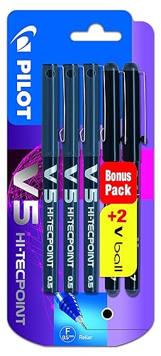 Pilot Vball 7 Liquid Ink Rollerball 0.7 mm tip (Box of 12) - Black ...