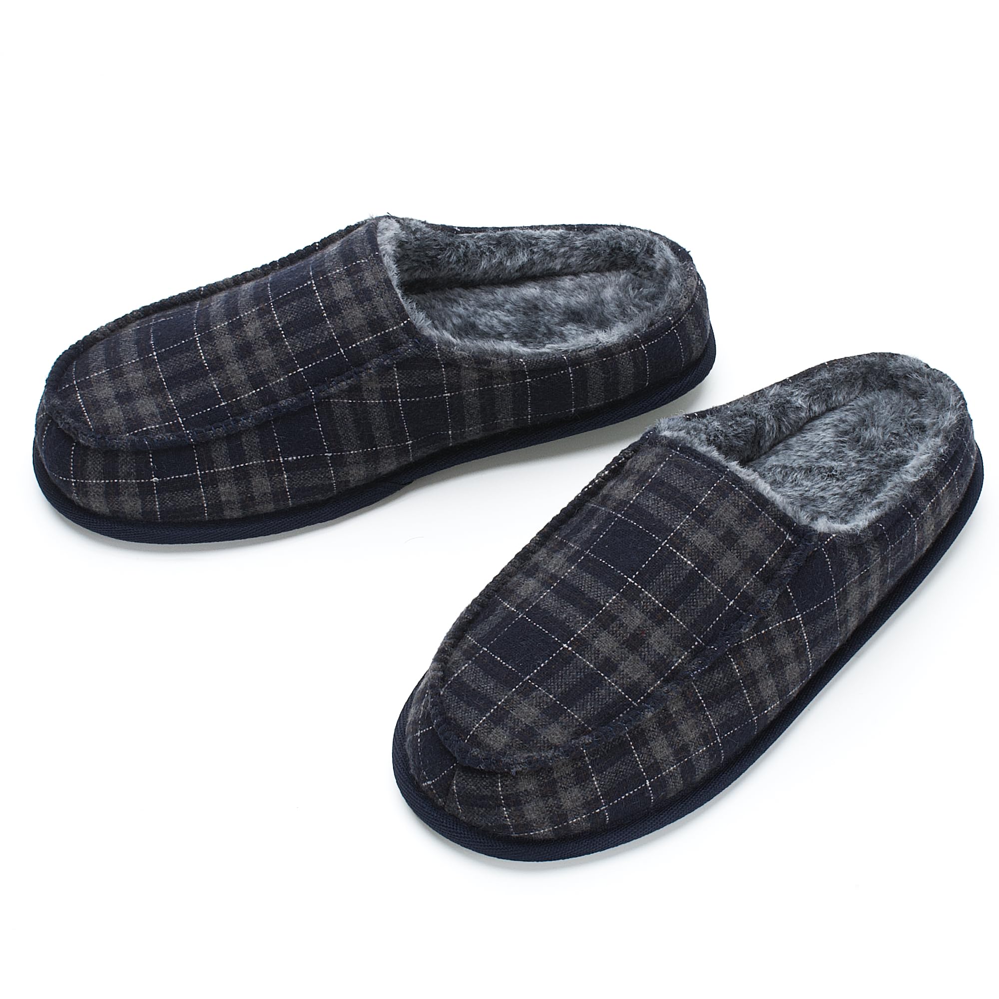 cosyone1997 Men's House Slippers, Cozy Non-slip Home Shoes, Warm Comfy ...